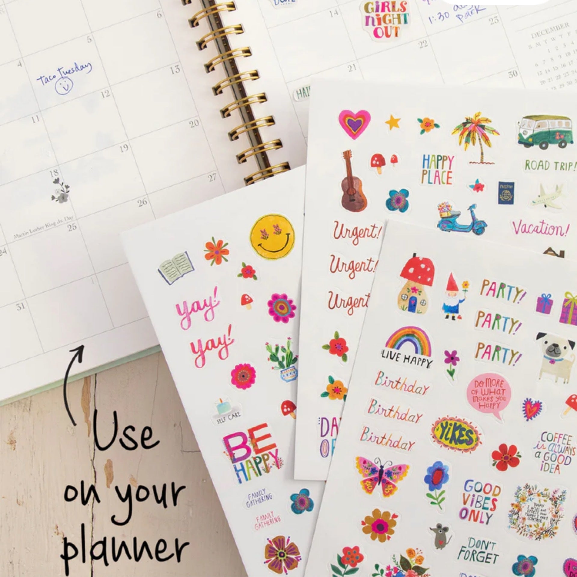 Stickers: shaped sticker sheet varieties | New Creation Gift Boutique